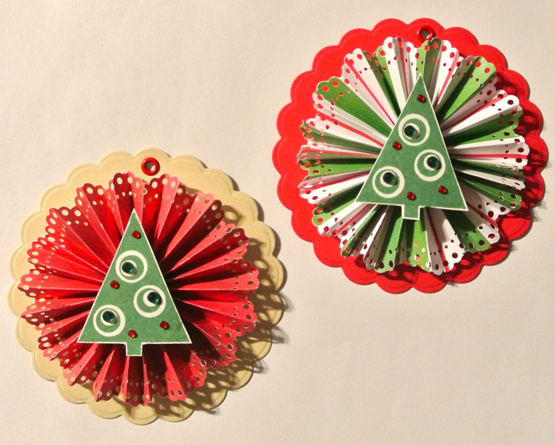 Christmas Tree Rosette Tags | Paper Whims